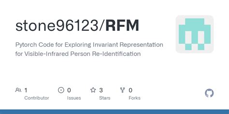 Github Stone Rfm Pytorch Code For Exploring Invariant Representation For Visible