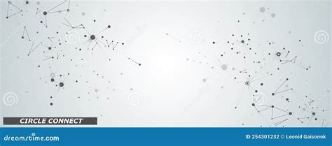 geometric node polygon connect pattern template structure space with