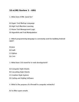 03 Elms Quiz 1 Quiz Technopreneurship Studocu