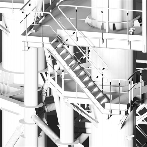 Torch Rack Industrial Tower 3d Model Cgtrader