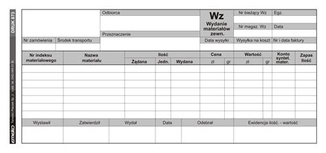 DRUK WZ WYDANIE MATERIAŁÓW ZEWN 1 3 A4 EMEKO 7696911628 Allegro pl
