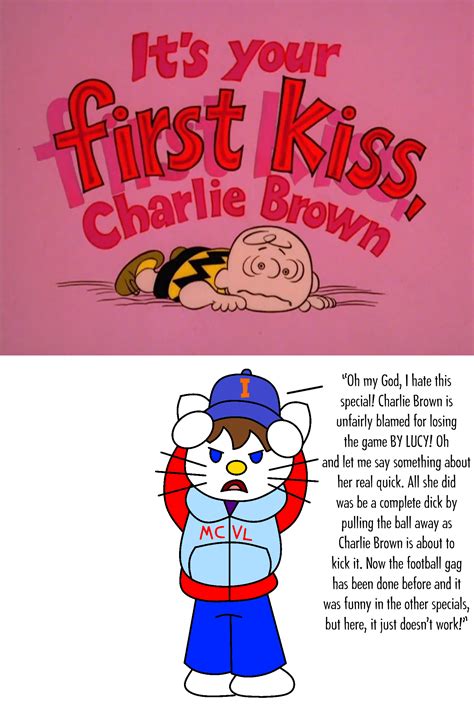 My Reaction To Its Your First Kiss Charlie Brown By Ianandart Back Up