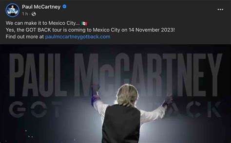 Sir Paul Mccartney En MÉxico El Ex Beatle Tocará En El Foro Sol El