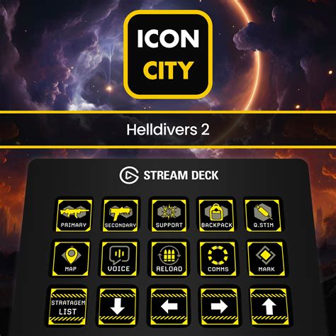 Helldivers 2 37 Icons For Elgato Stream Deck