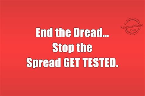 Slogans To Promote Hiv Testing