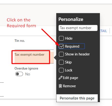 Making Fields Mandatory With User Personalization In D365 FO