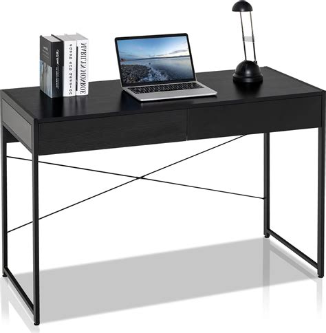 Casart Computer Desk Wooden Home Office Desks Pc Laptop Table With 2