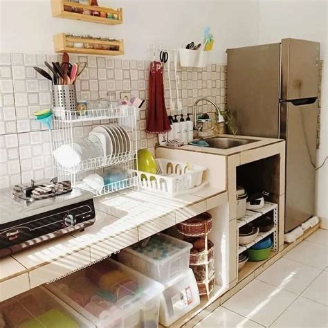 11 Desain Dapur Minimalis Tanpa Kitchen Set Sederhana Dan Minim Budget