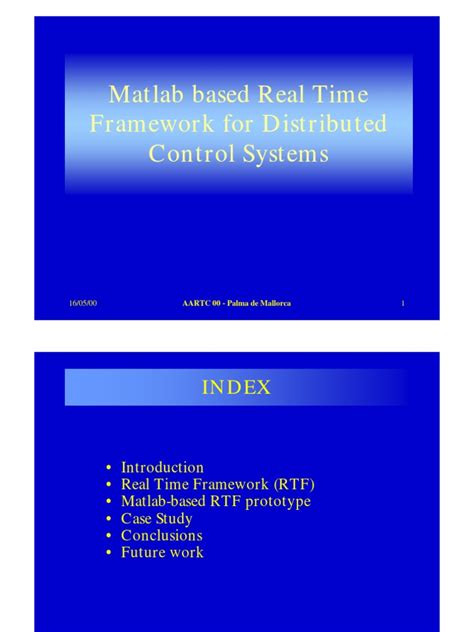 Matlab For Distributed Control Systems Pdf Real Time Computing Computer Data