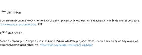 Insurrection La Définition