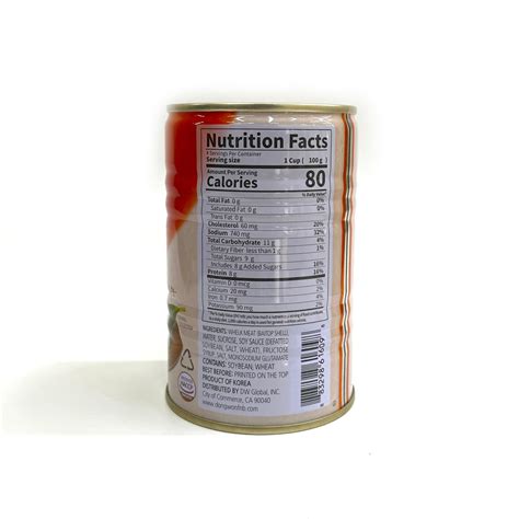 Dongwon Natural Canned Whelk Bai Top Shell 동원 자연산 골뱅이 400g