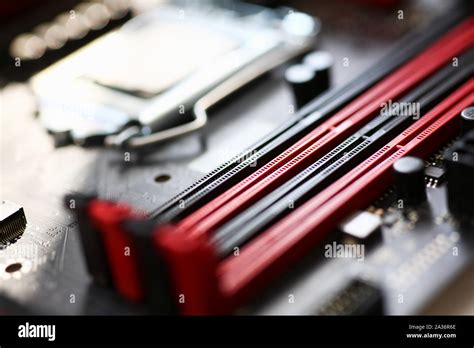 Motherboard Computer Ddr Stock Photo Alamy