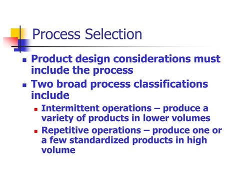 Ppt Chapter 3 Product Design And Process Selection Powerpoint Presentation Id6593025