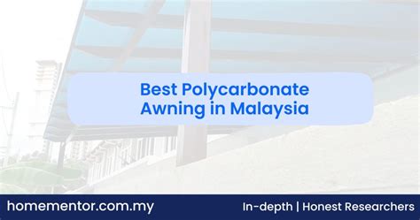 5 Best Suppliers For Polycarbonate Awning Malaysia [2023]