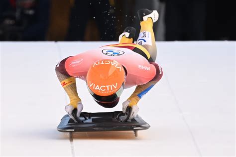Skeleton Seconda Tappa Di Coppa Del Mondo Sulla Pista Olimpica Di