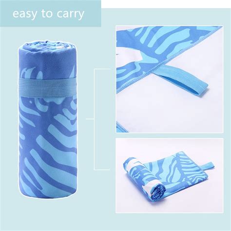 Badu Bg Бързосъхнещи кърпи от микрофибър Преносима водопоглъщаща кърпа с принт на пот Пътуване