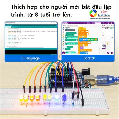 bộ car kit arduino 3 trong 1 bộ học tập thực hành arduino chế tạo x