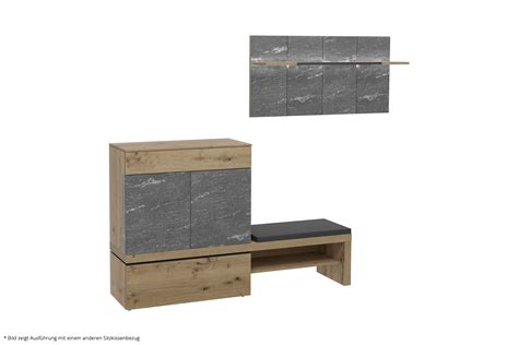 Garderobe V Rock von Voglauer mit Alpengranit Möbel Letz Ihr