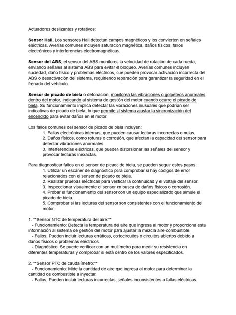 Examen De Sensores Pdf