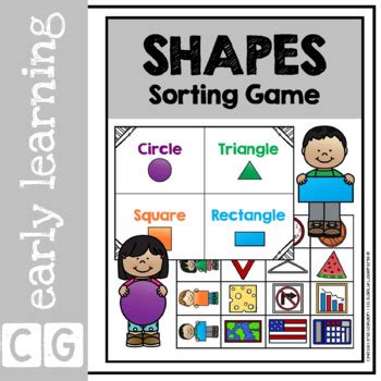 Shapes Sorting Game For Centers And Learning By CG Early Learning