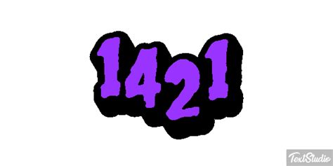 1421 Number Animated  Logo Designs