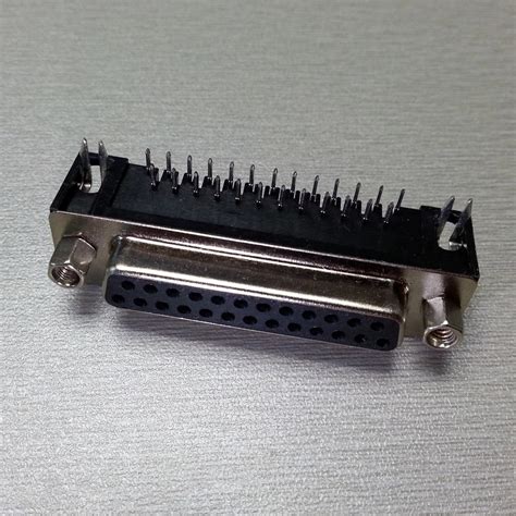 Conector Db25 Hembra 25 Contactos 90º Para Pcb Angulo Recto