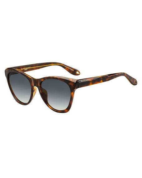 Givenchy 55mm Cat Eye Sunglasses Dark Havana Modesens