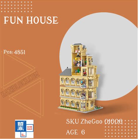 ZHEGAO 01006 Fun House Brick Set KAZI Block