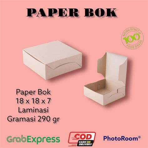 Jual Paper Bok Isi 25 Pcs Dus Nasi Bok Catering Ayam Bakar Kotak
