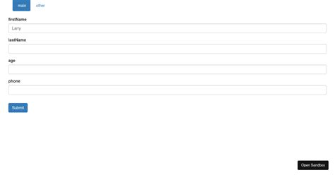 React Jsonschema Form Pagination Examples Codesandbox