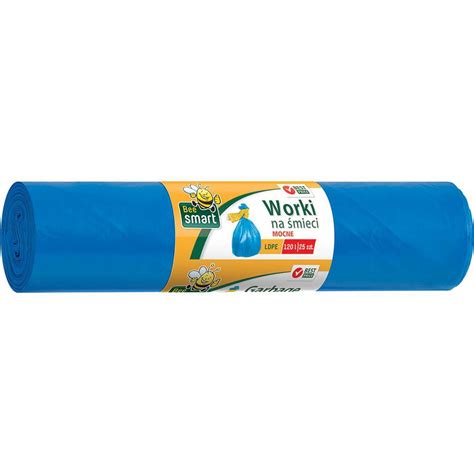 Bee Smart მაღალი სიმკვრივის ნაგვის პარკი 120 ლ 25 ც Veli Store