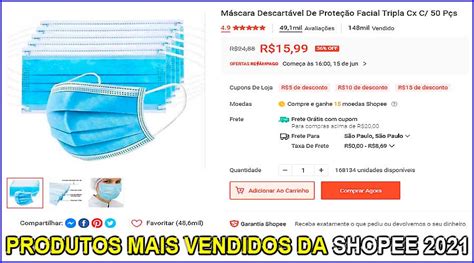 Produtos Mais Vendidos Na Shopee 2022 Atualizado