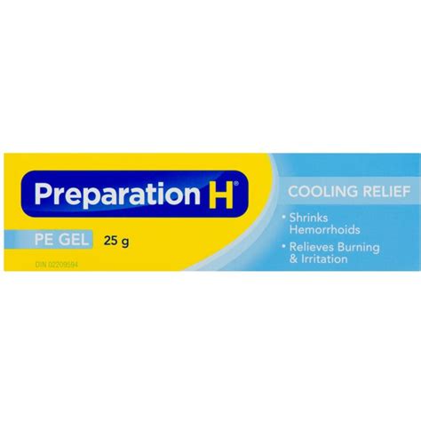 Preparation H Cooling Relief Pe Gel 25g Hemorrhoid Treatment Ctc Health