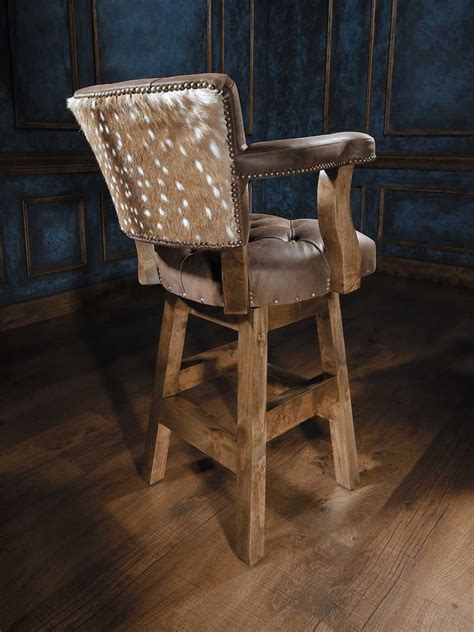 Garrett Axis Hide Chisum Bar Stool Etsy