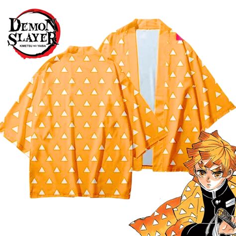 Haori Zenitsu Agatsuma Kimetsu No Yaiba Cosplay Capa Kimetsu No Yaiba