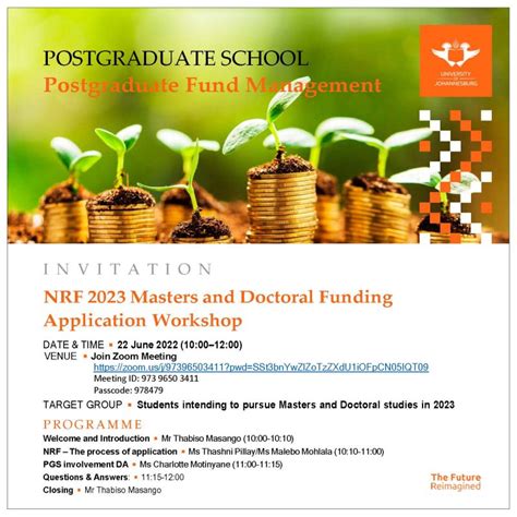 University Of Johannesburg On Linkedin Nrf Masters And Doctoral Workshop
