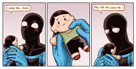Mark Grayson Debbie Grayson And Full Masked Invincible Invincible Drawn By Rob Kuma Danbooru
