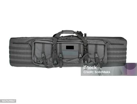 추가 포켓이 있는 부드러운 라이트 그레이 건 케이스 무기 보관 및 운반 용 가방 흰색 배경에 격리합니다 0명에 대한 스톡 사진 및 기타 이미지 Istock
