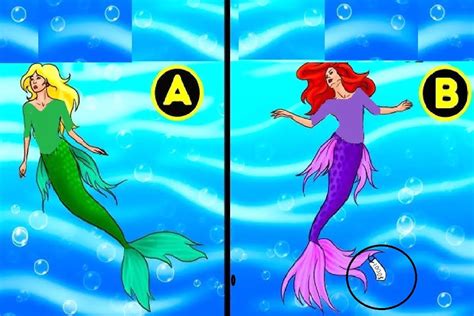 بازی فکری؛ اگه سرتاپا هوشی بگو کدوم از پری دریایی ها واقعی نیست و فیک؟