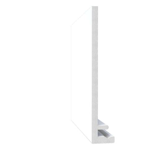 Bandeau de rive équerre F PVC blanc 9x175x5000mm Réf FLF175 FREEFOAM