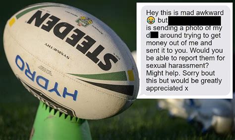Nrl Star Blackmailed For 5000 Over Nude Photo After Sending Image To