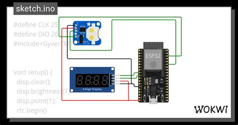 4 Digit Wokwi Esp32 Stm32 Arduino Simulator