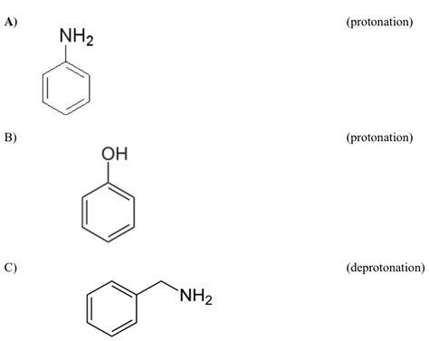Solved How Will Protonation Or Deprotonation Affect The