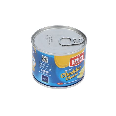 Swiss Premium Processed Cheddar Cheese Tin 180g Springs