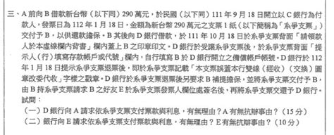 請益成大法研 民商法組的商事法考題 研究所板 Dcard