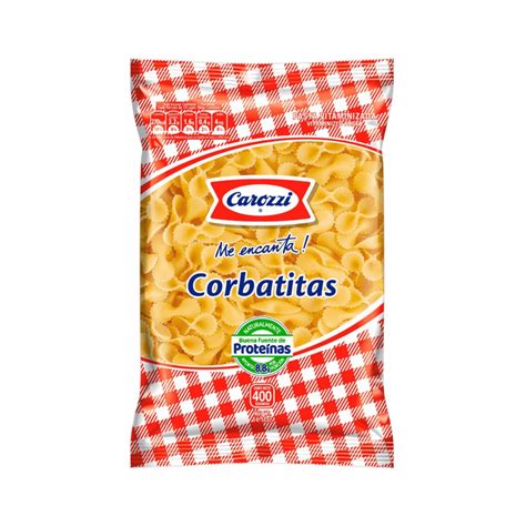 Fideos Carozzi Corbatitas 400 G Distribuidora Santiago