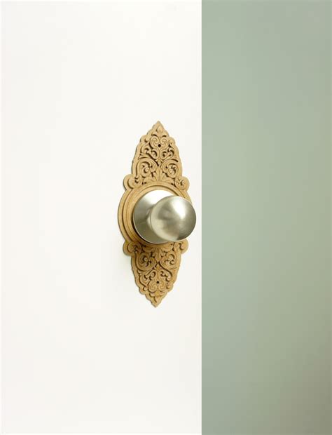 Classic Victorian Decorative Door Knob Backplate Interior Door Plate
