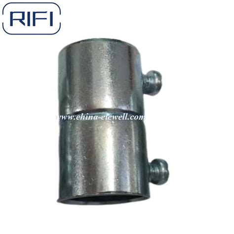 Galvanized Steel Emt Conduit Pipe Set Screw Coupling And Connector