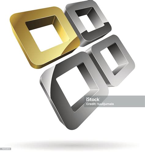 3 D 스쿱에 제곱 아이콘크기 0명에 대한 스톡 벡터 아트 및 기타 이미지 0명 3차원 형태 강철 Istock