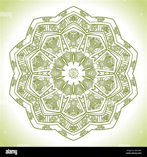 Vector Round Decorative Design Element Stock Vector Image And Art Alamy